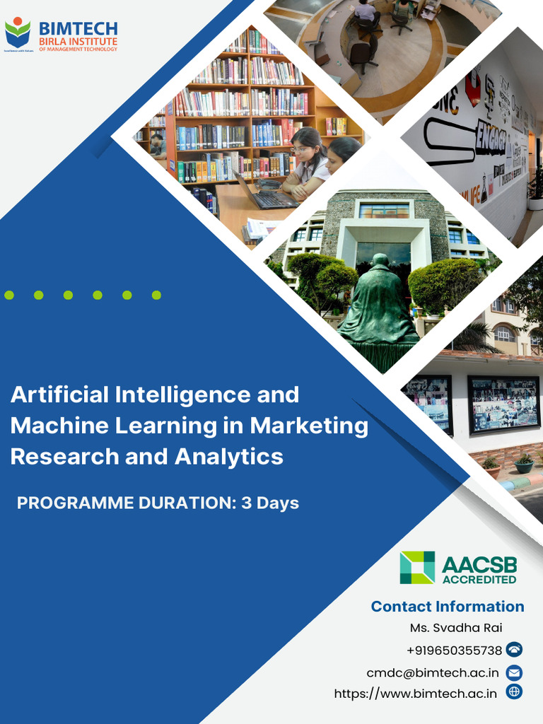 Brochure - AI and ML in Marketing Research and Analytics | PDF ...