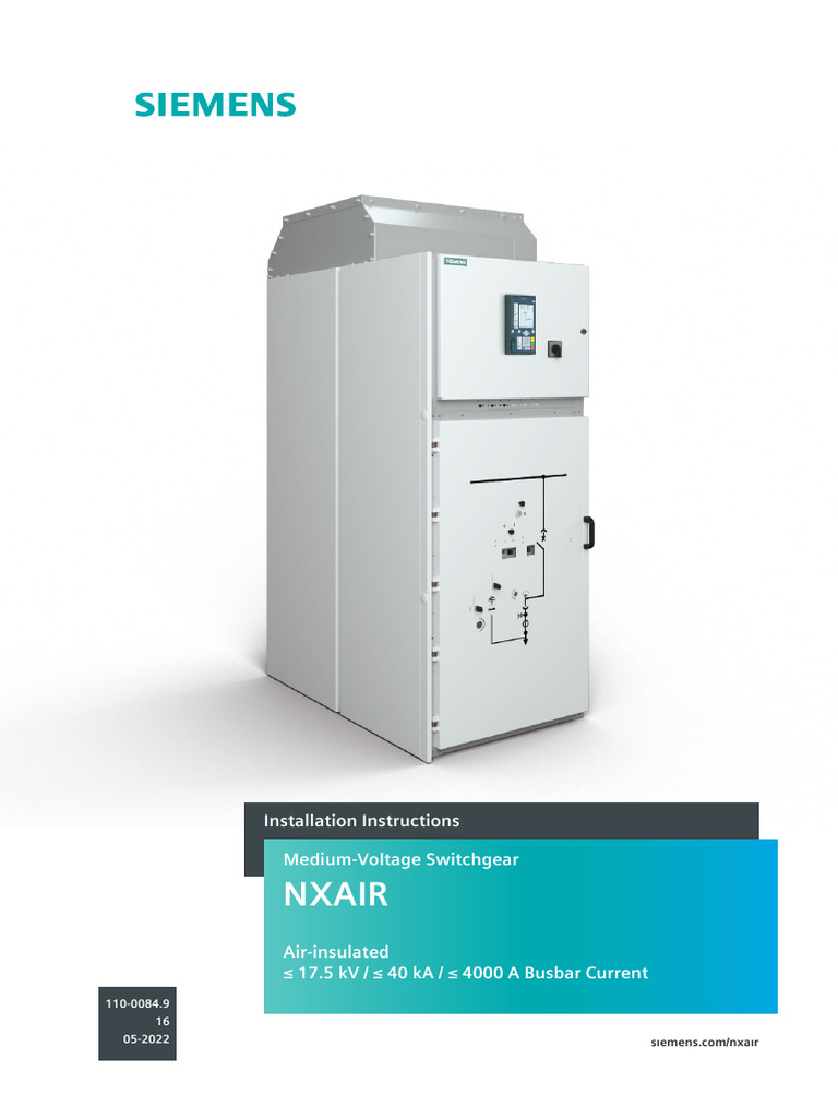 110-0084.9 - e - NXAIR Installation | PDF | Electrical Equipment ...