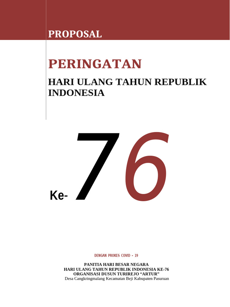 Proposal Hut Ri 2021 NEW472 | PDF