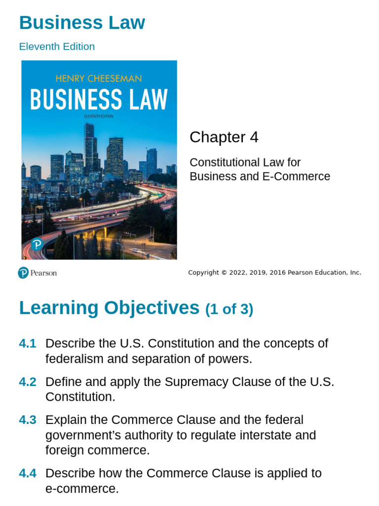Constitutional Law for Business E-Commerce | PDF | Due Process Clause ...