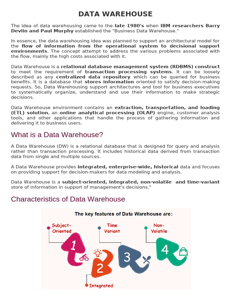 Data Warehouse 9 Oct | PDF | Data Warehouse | Databases