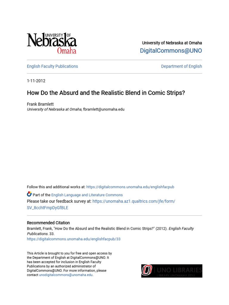 How Do The Absurd and The Realistic Blend in Comic Strips | PDF | Human Communication ...