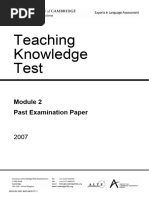 Practice Test - Module 2 - Bk2 | PDF | Second Language | Learning