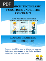 Architect's Instruction | PDF