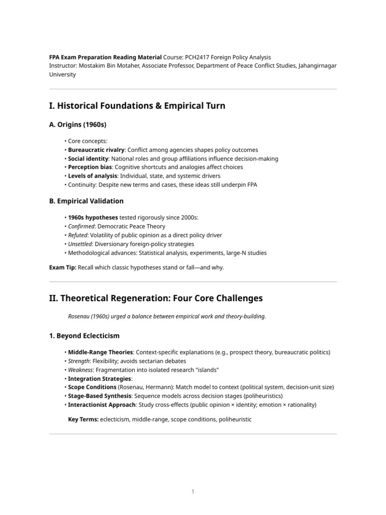 Fpa Exam Reading Material | PDF | Policy | Policy Analysis