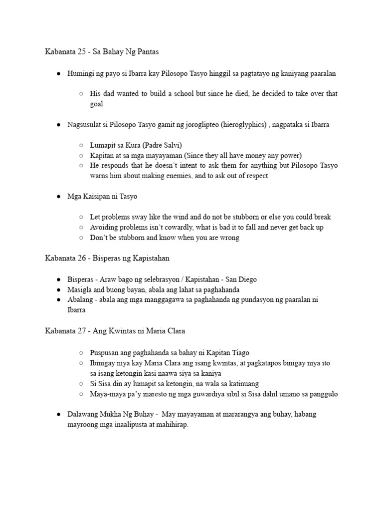 Filipino Notes | PDF