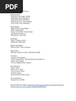 Guitar Hero 3 Song List | PDF | Rock Music | Artists