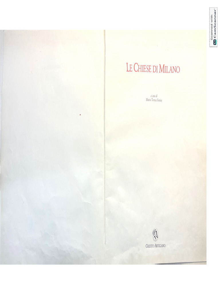 M. T. Fiorio, Le Chiese Di Milano | PDF