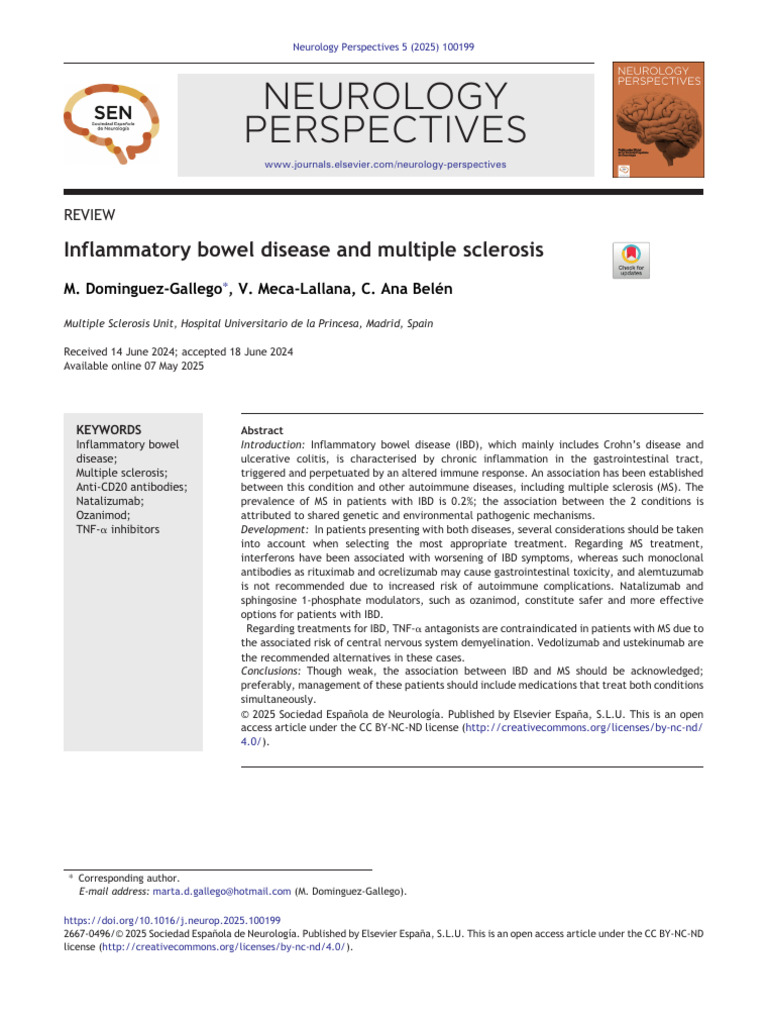 4. Inflammatory Bowel Disease and Multiple Sclerosis | PDF | Inflammatory Bowel Disease ...