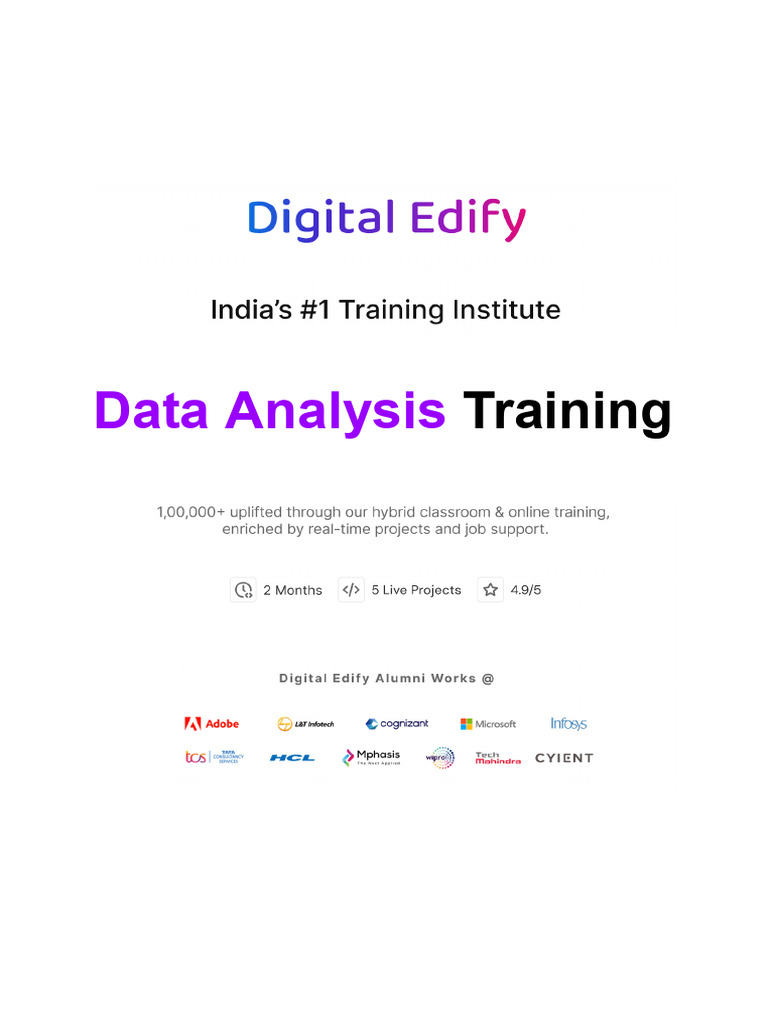 Data Analysis Course Syllabus & Fees | PDF | Cloud Computing ...