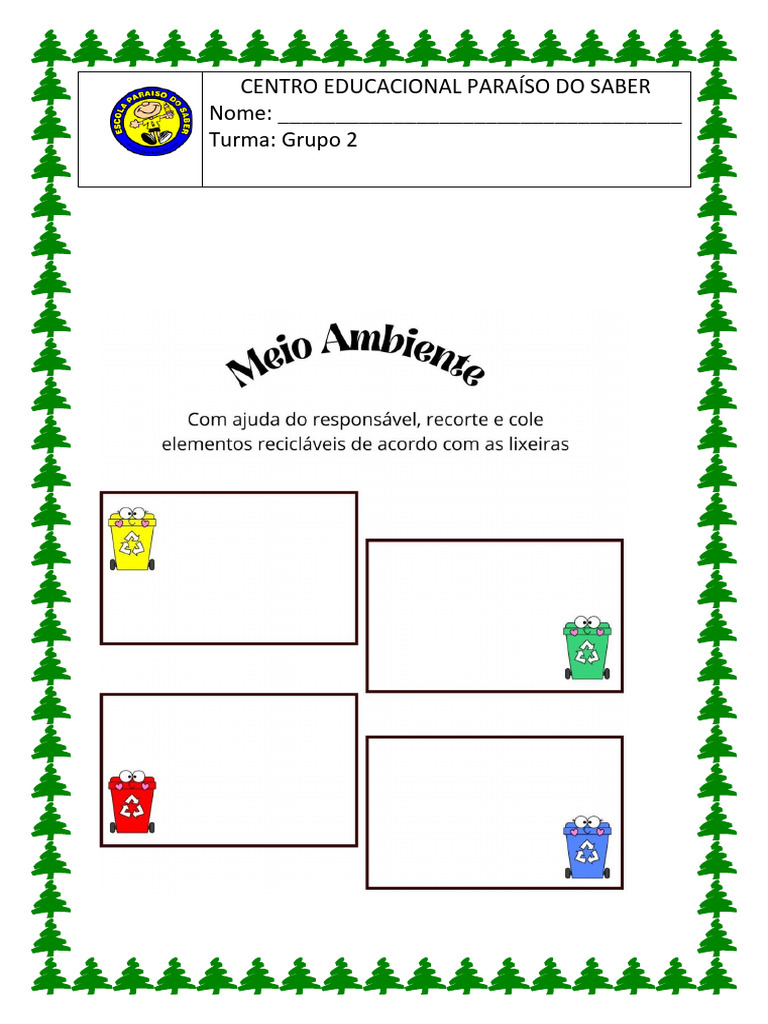 Atividade g2 Meio Ambiente Classe | PDF