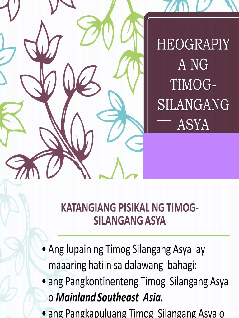 AP7 Heograpiya at Sinaunang Kasaysayan NG Timog Silangang Asya | PDF
