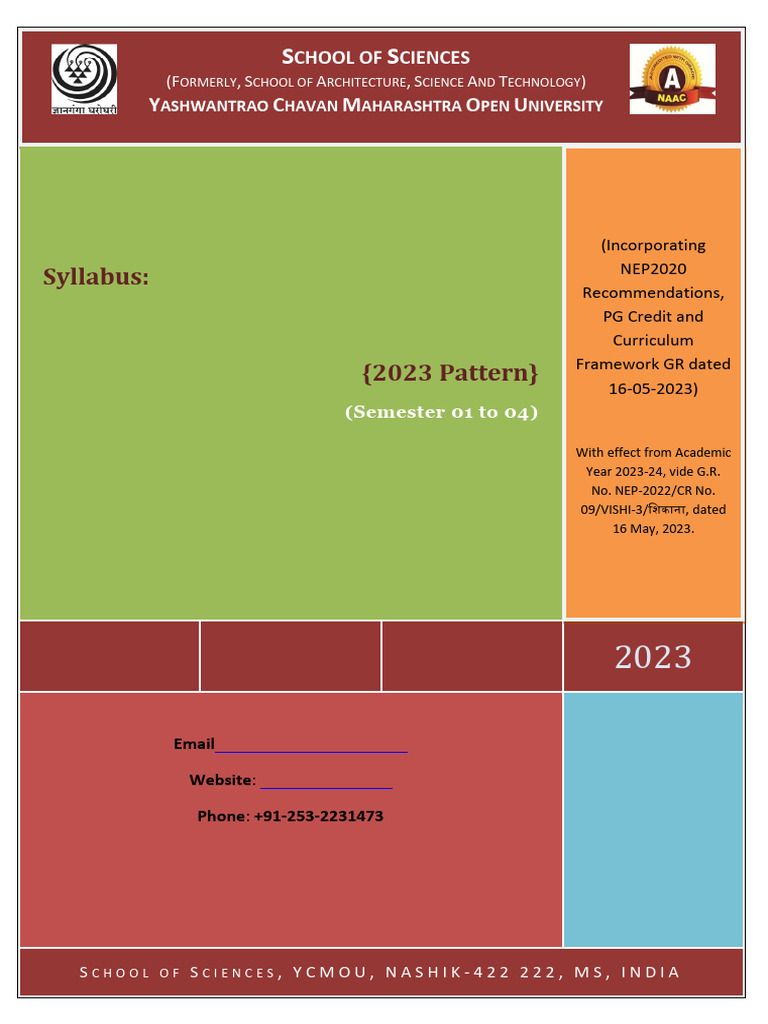 V152: M.Sc. (Environmental Science) : Syllabus | PDF ...