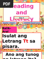 Reading and Literacy Q1 WEEK 4 Day 1 | PDF