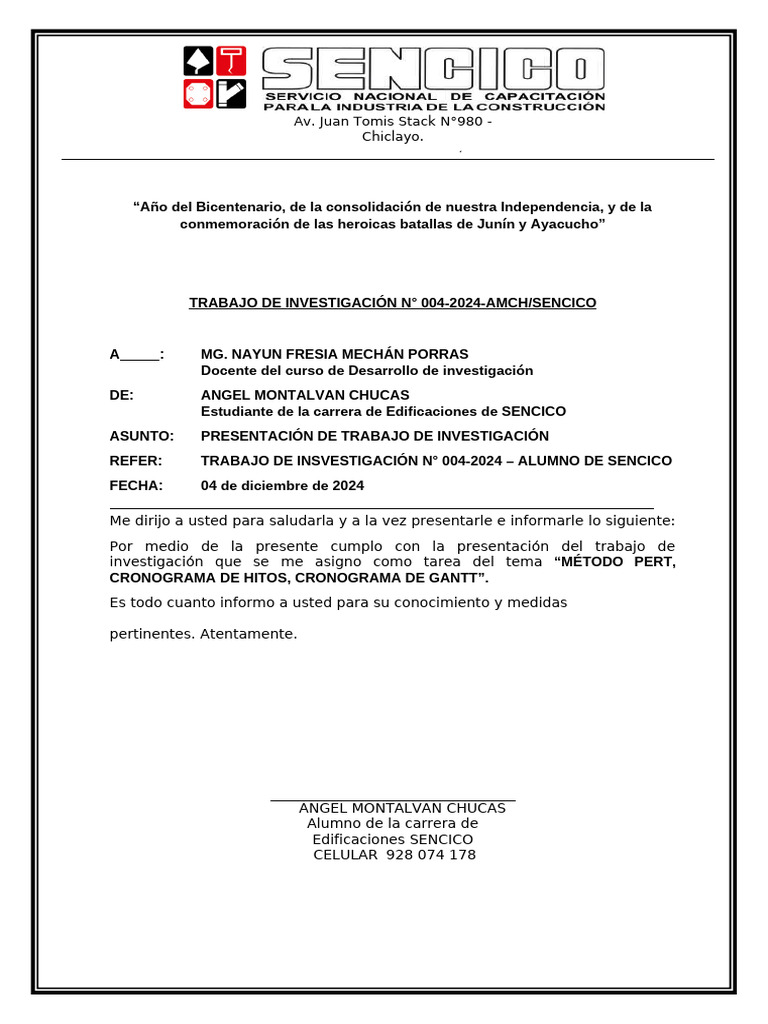 04 Método Pert, Cronograma de Hitos, Cronograma de Gantt | PDF | Gestión de proyectos