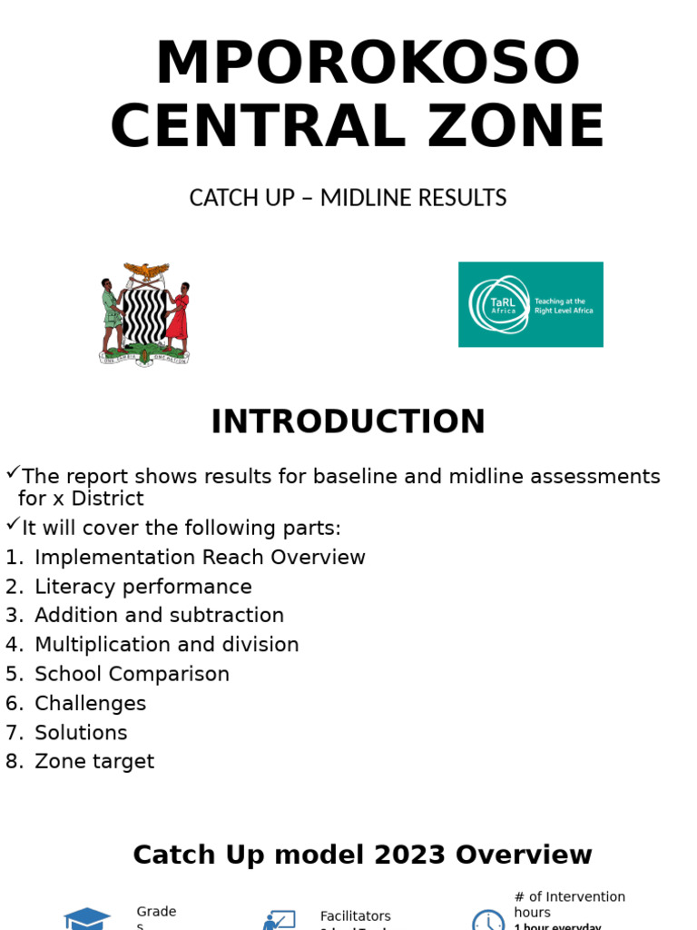 2025 Mporokoso Zone Midline Assessment | PDF | Behavior Modification ...