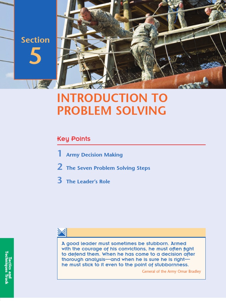MSL 201 L04a Intro To Problem Solving | PDF | Battle Of Gettysburg | Critical Thinking