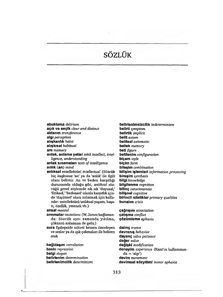 Sozluk | PDF