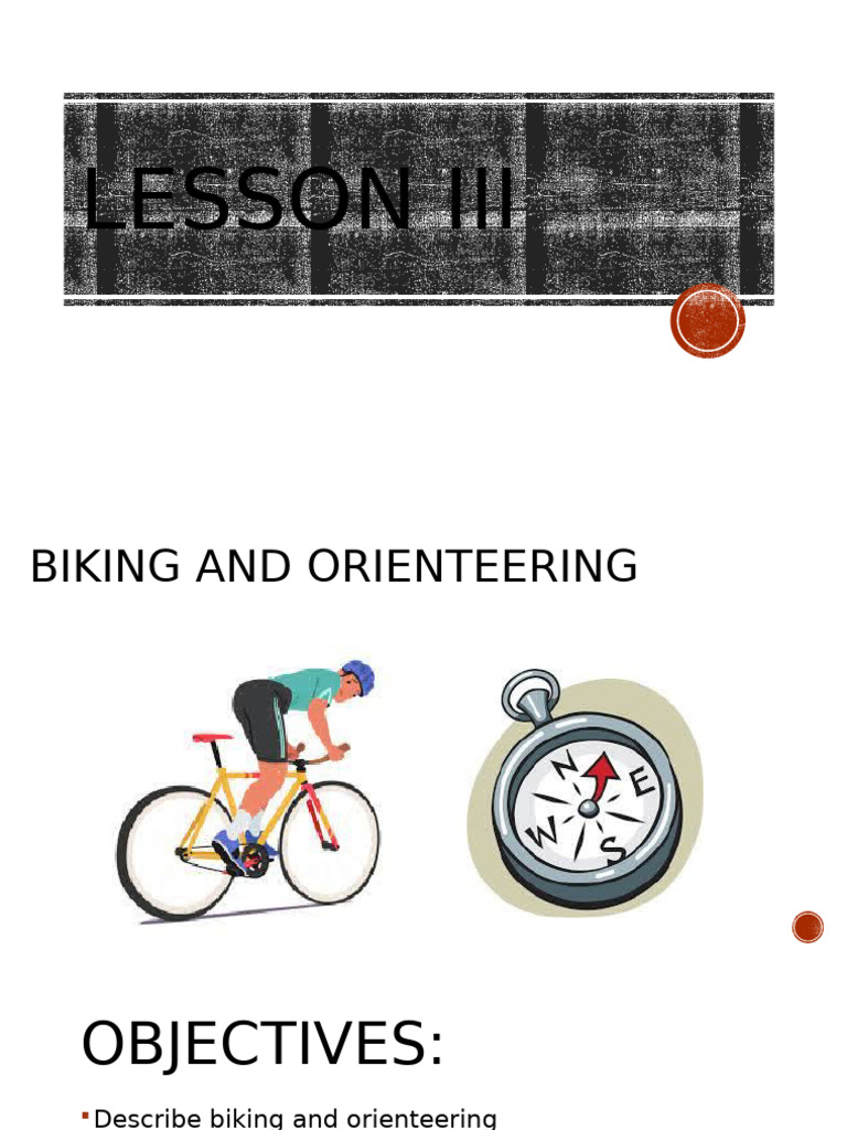 LESSON 3 Biking Orienteering | PDF | Compass | Transport