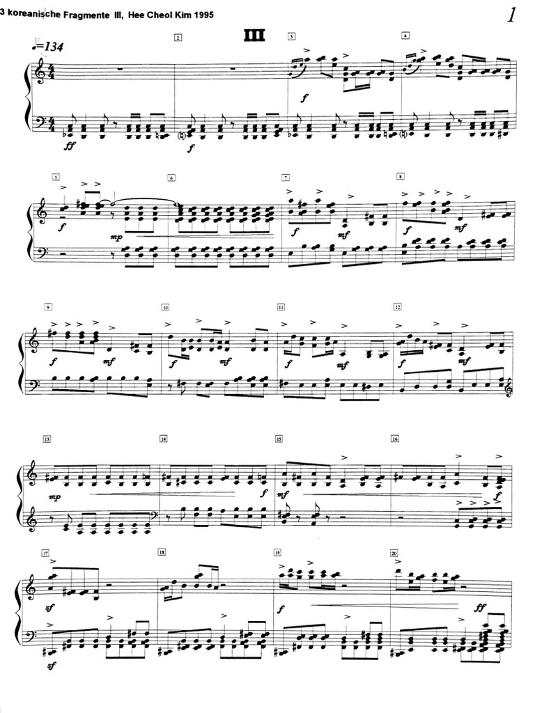 3 Koreanische Fragmente (Kim, Hee Cheol) | PDF