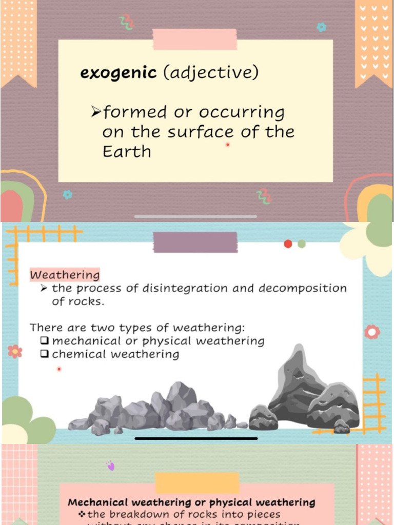 Exogenic Process | PDF