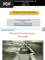 Manual Bar Screen Design for STP | PDF | Continuum Mechanics ...