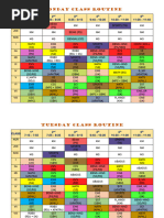 Class Routine 2025-26 | PDF
