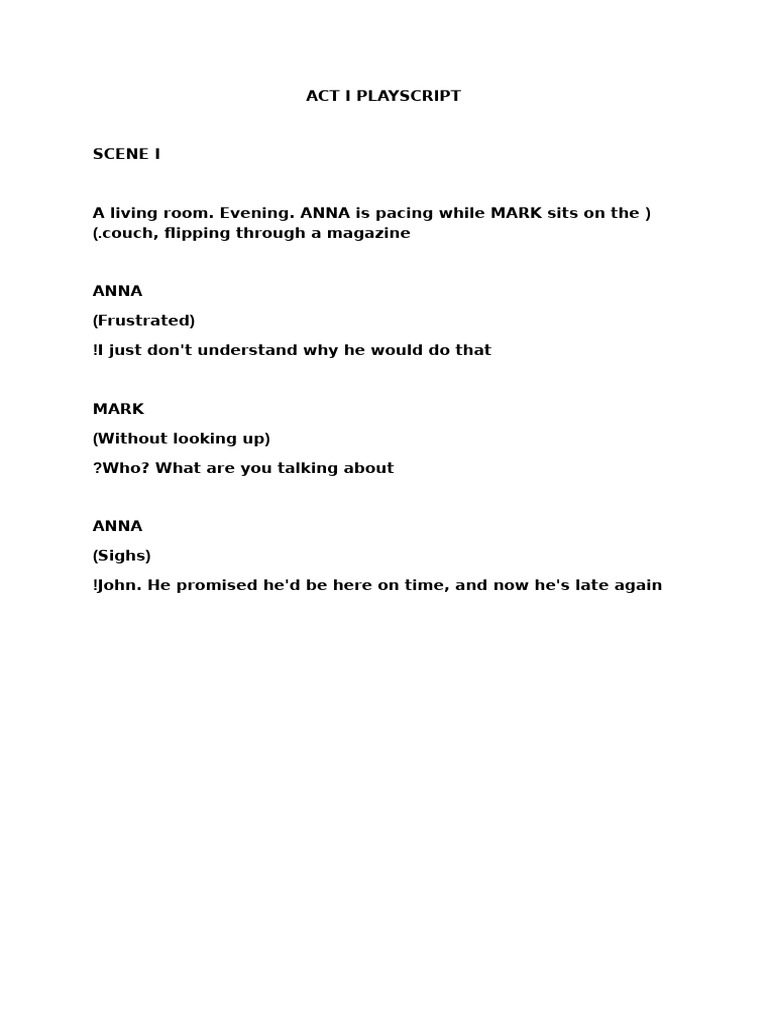 Badger Play Script: Act I | PDF