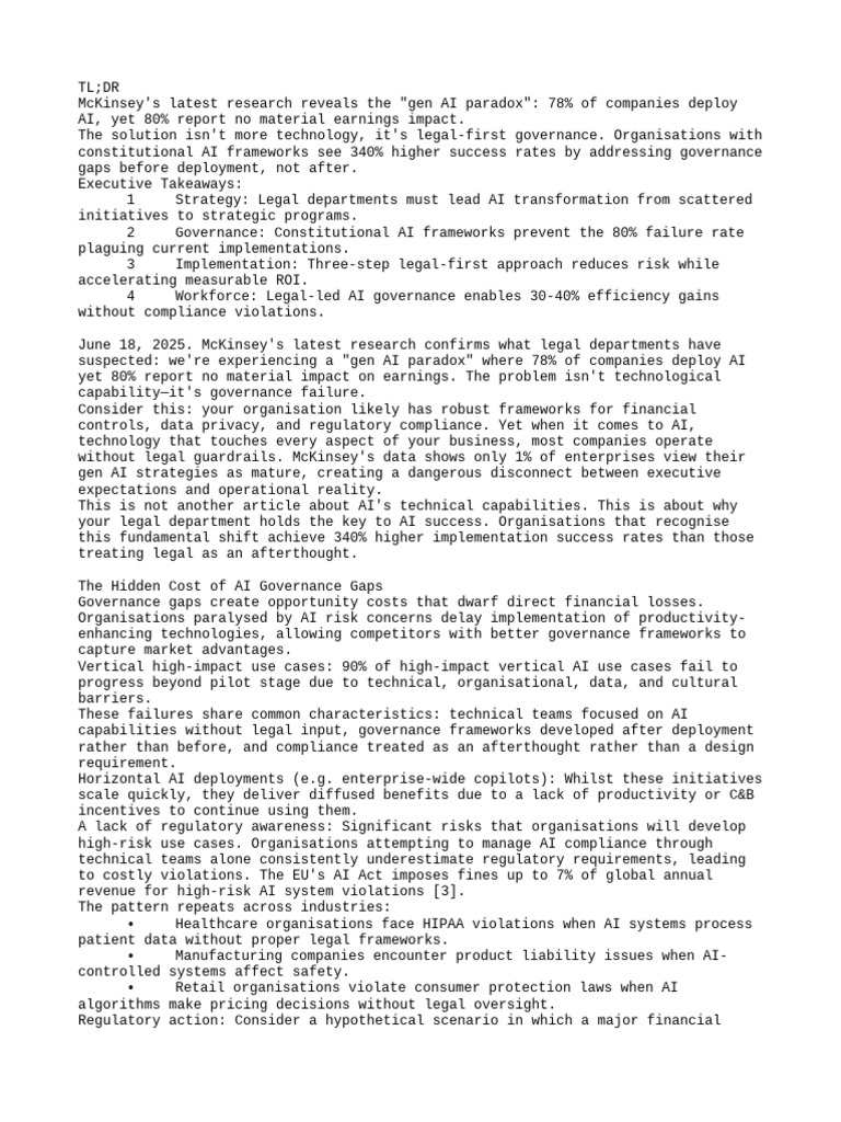 Why 99% of AI Projects Fail (And How Legal Can Fix This) | PDF | Artificial Intelligence ...