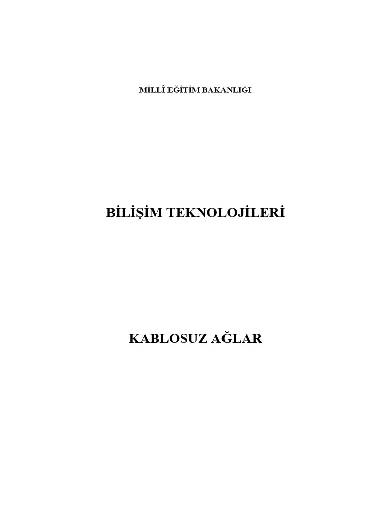 Megep3 Ders Notu Kablosuz Aglar | PDF
