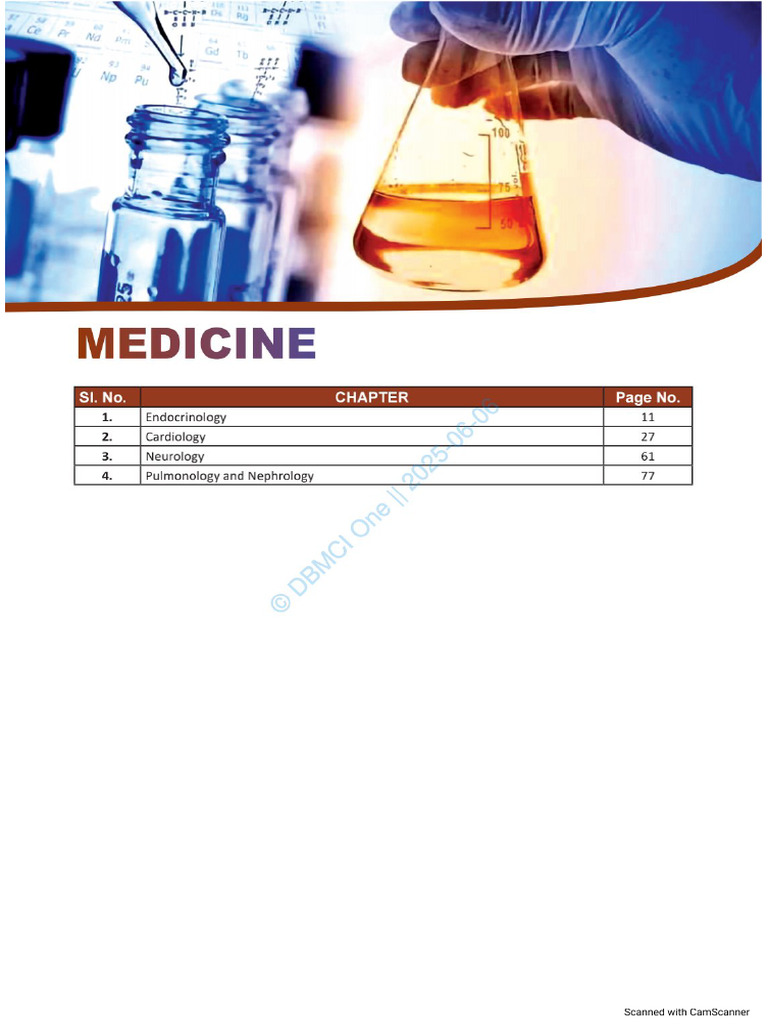 Day 7 - Medicine - Annotated Workbook | PDF