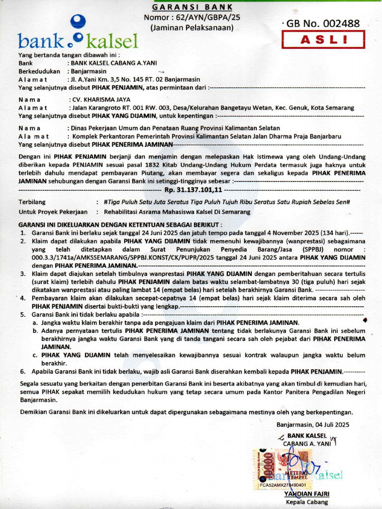 Jampel Kharisma | PDF