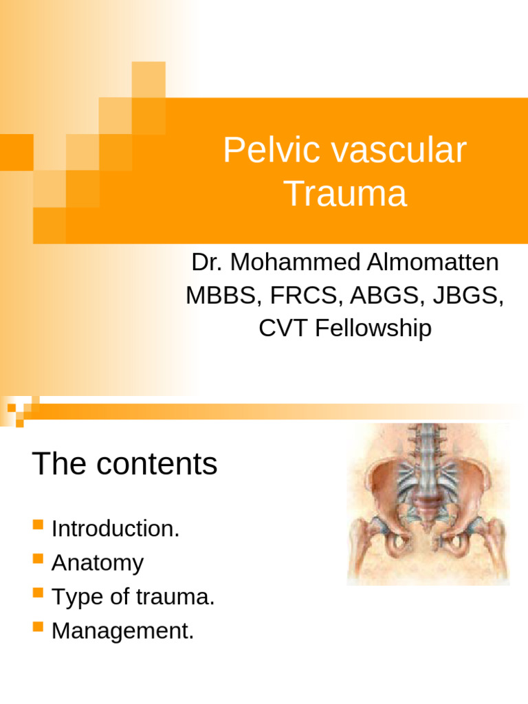 Pelvic Vascular Trauma | PDF | Pelvis | Peritoneum