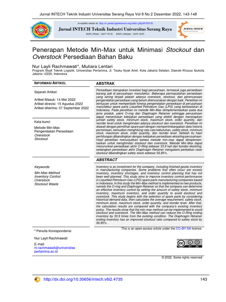Penerapan Metode Min Max Untuk Minimasi | PDF