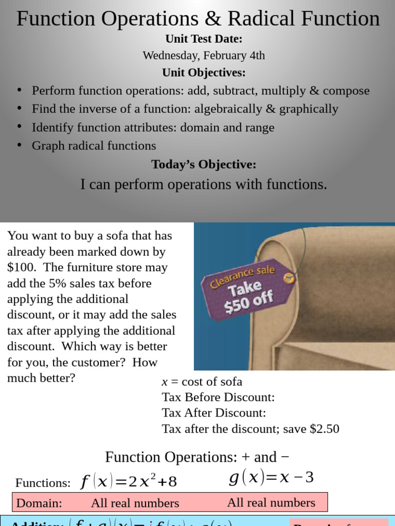 6 6 Alg2 Function Operations | PDF | Function (Mathematics) | Subtraction