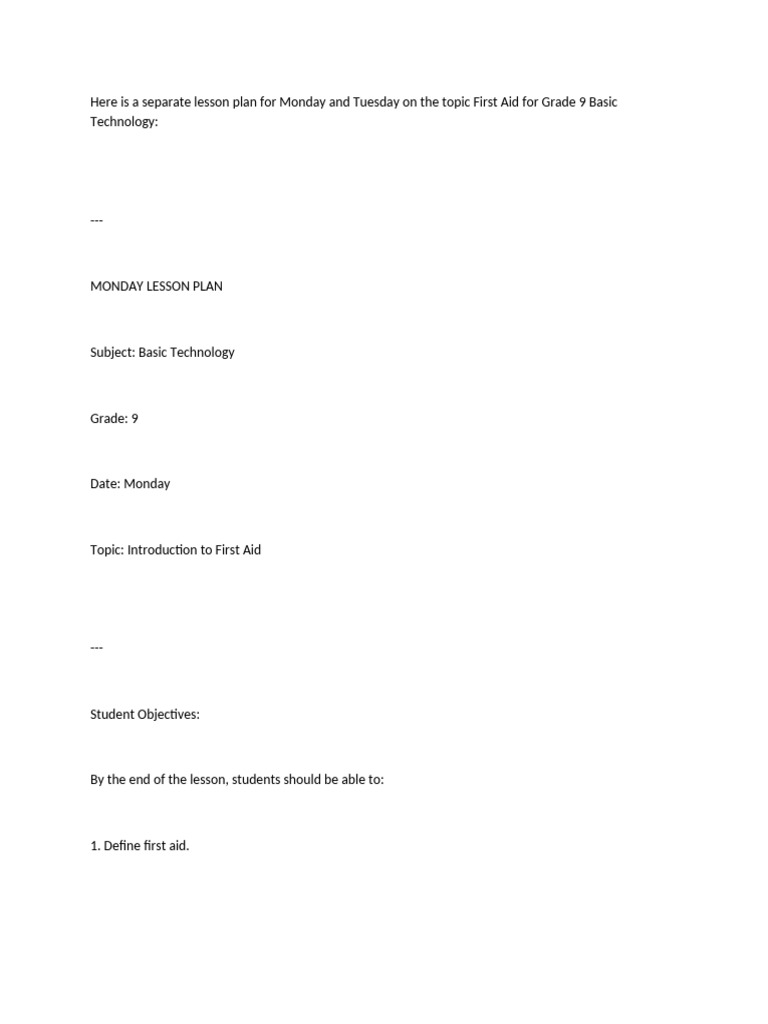 Basic Technology Jss2 and Jss3 | PDF | Circle | First Aid