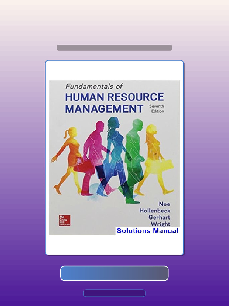 Real Test Bank Fundamentals of Human Resource Management 7th Edition ...