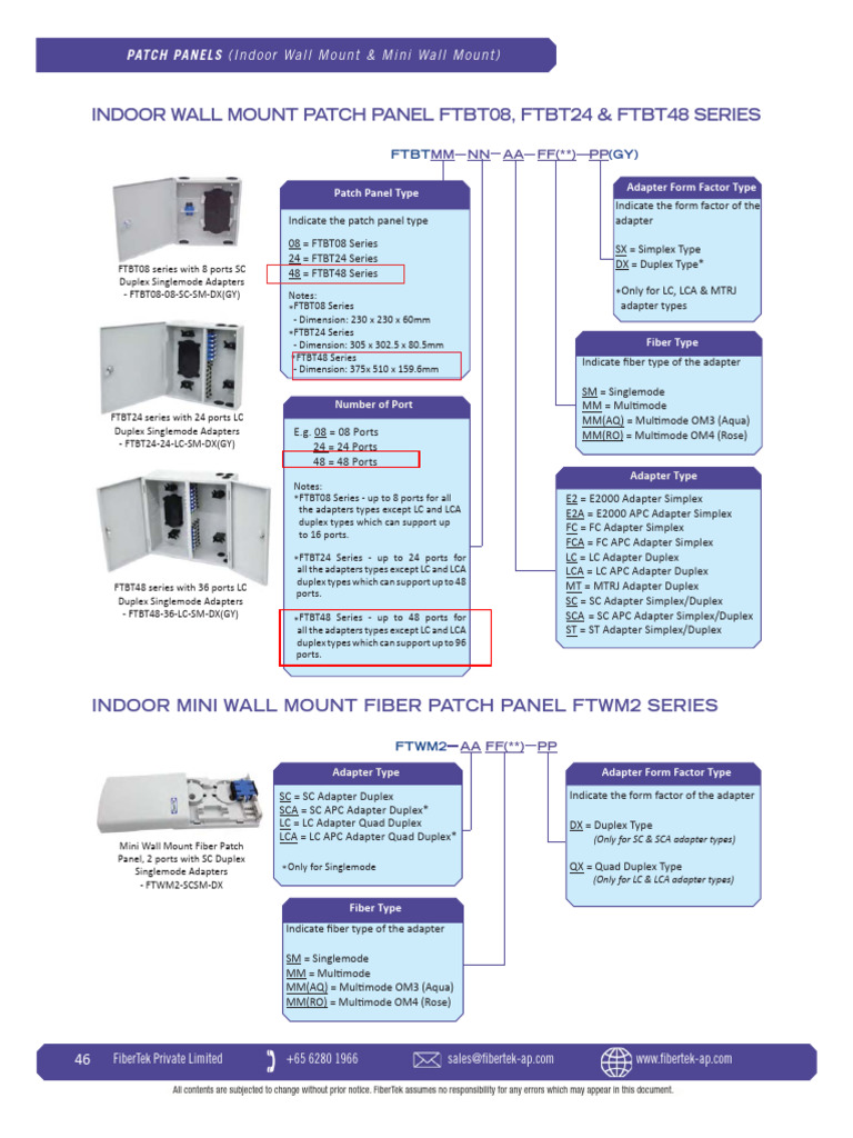48 Port Wall-Mount Data Sheet | PDF | Electronics | Information And Communications Technology