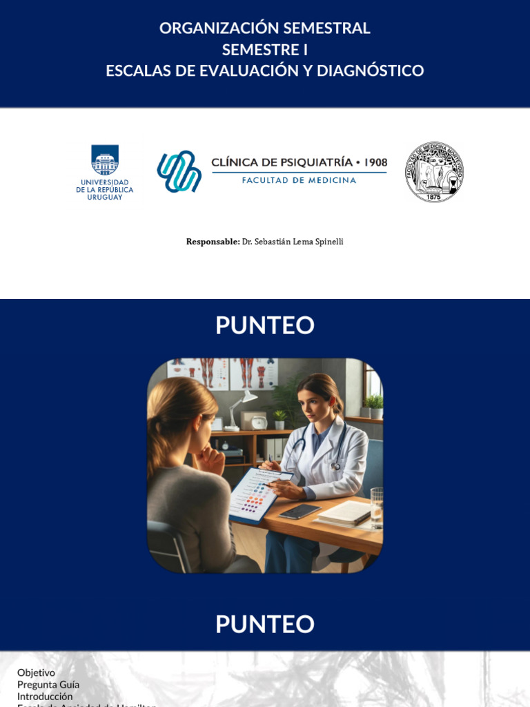 Semestre I - Escalas de Evaluación | PDF | Validez (Estadísticas) | Ansiedad