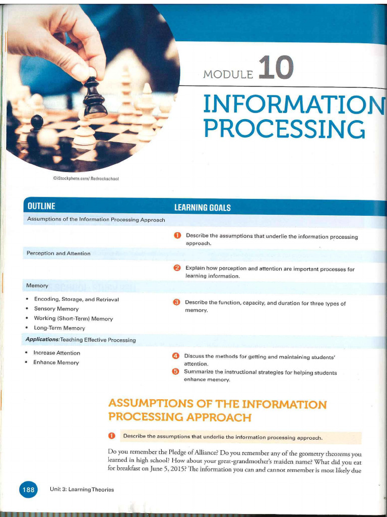 Module 10 Information Processing | PDF