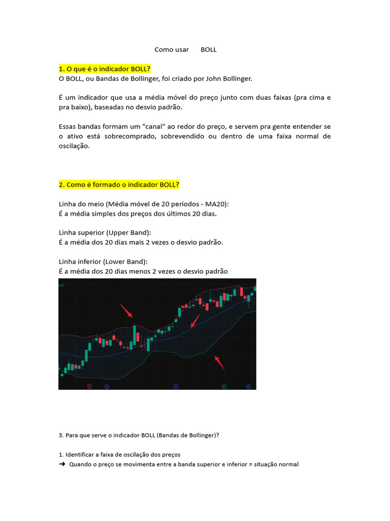 Como usar BOLL. | PDF
