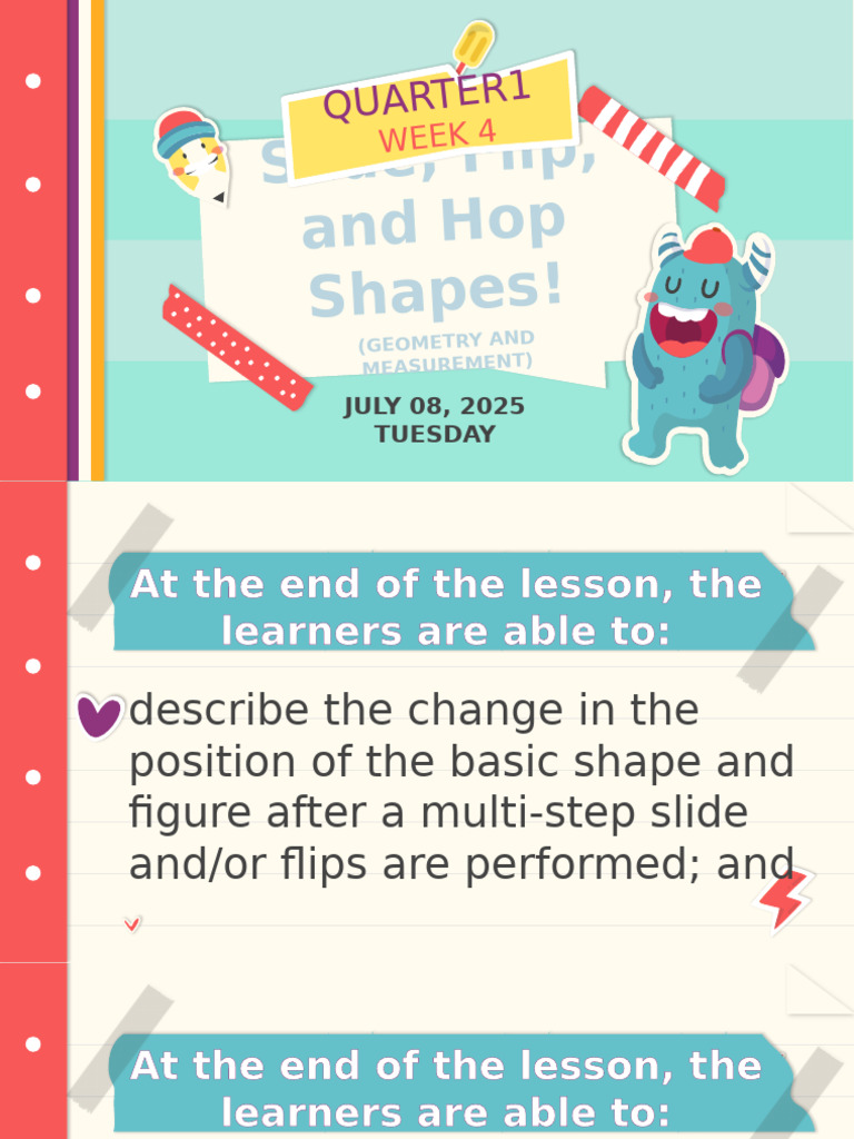 Sliding and Flipping Shapes in Grade 2 | PDF | Shape | Classical Geometry
