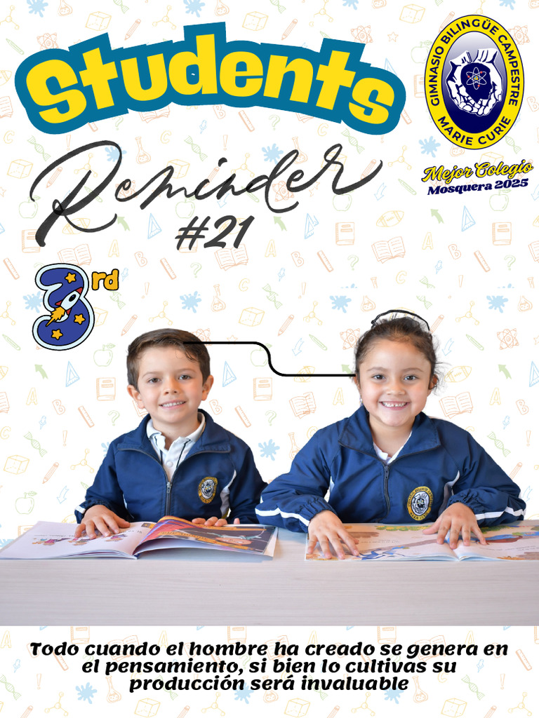 3e Third Grade - Reminder 21 | PDF