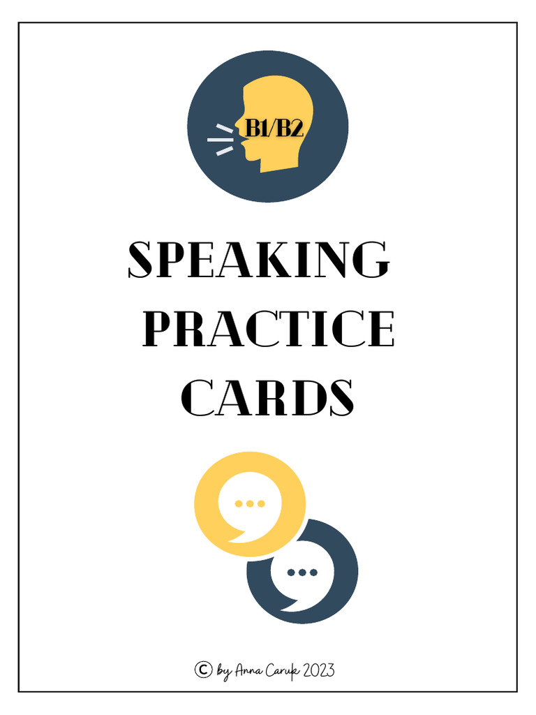 Speaking Practice Cards | PDF