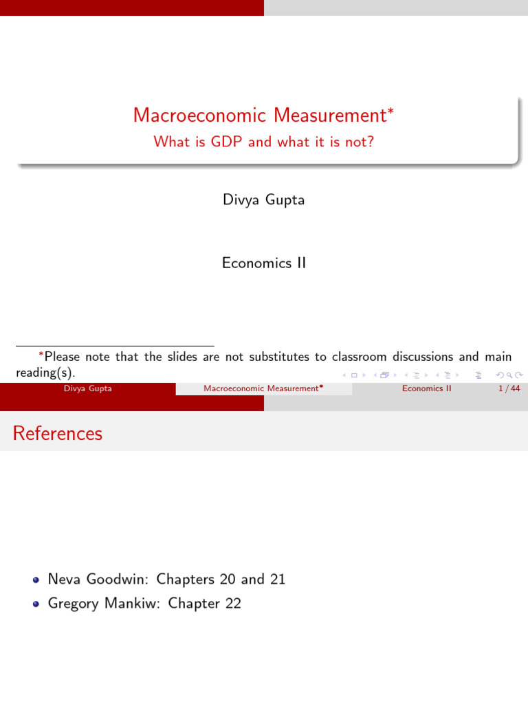 Understanding GDP and National Accounting | PDF | Gross Domestic ...
