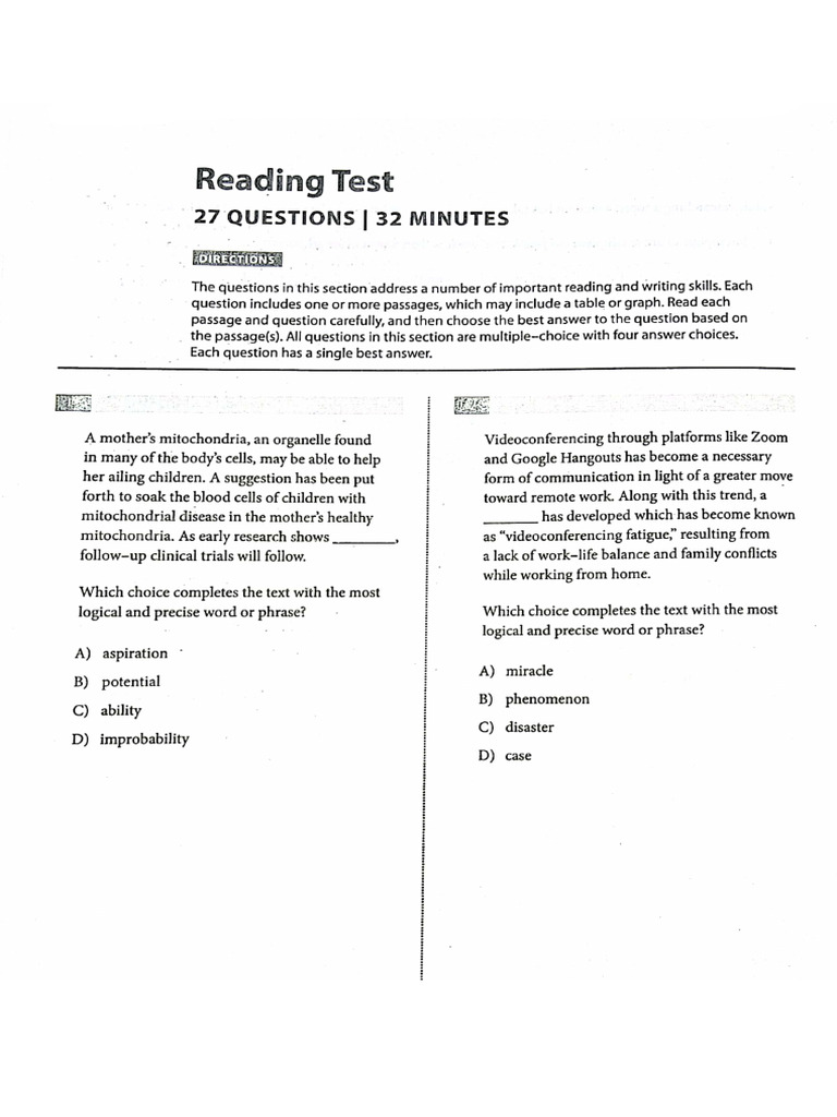 SAT English Module 2 | PDF