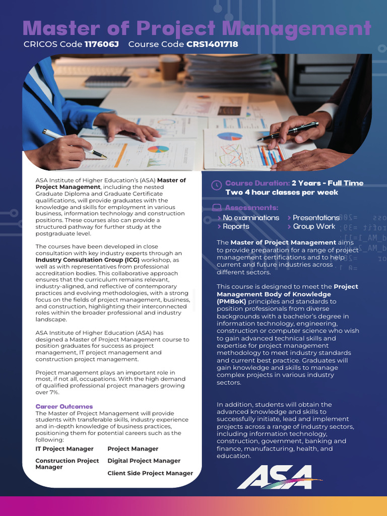 ASA Master of Project Management Overview | PDF | Project Management ...