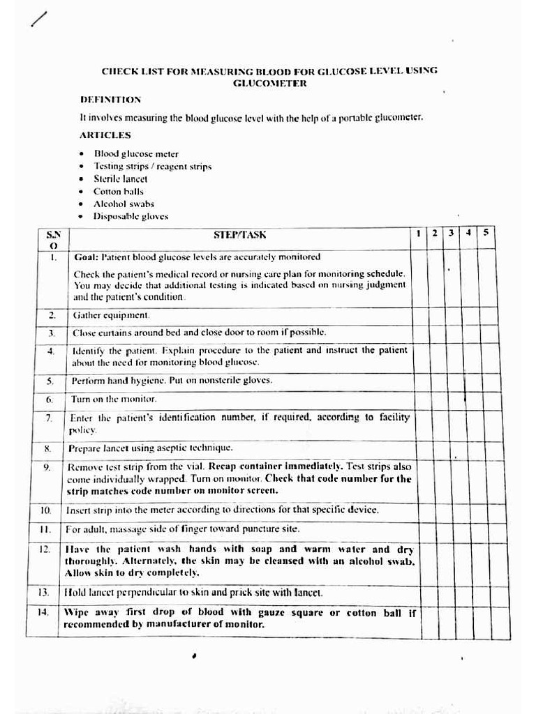 Blood Glucose | PDF