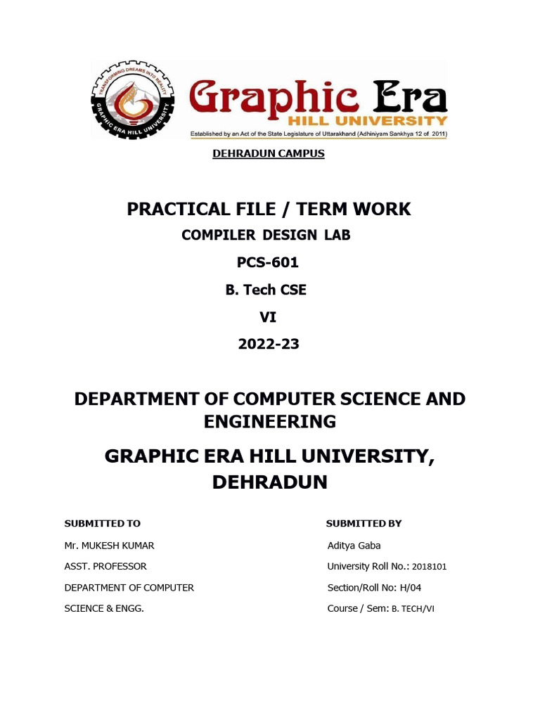 AdityaGaba Compiler | PDF | Parsing | Regular Expression