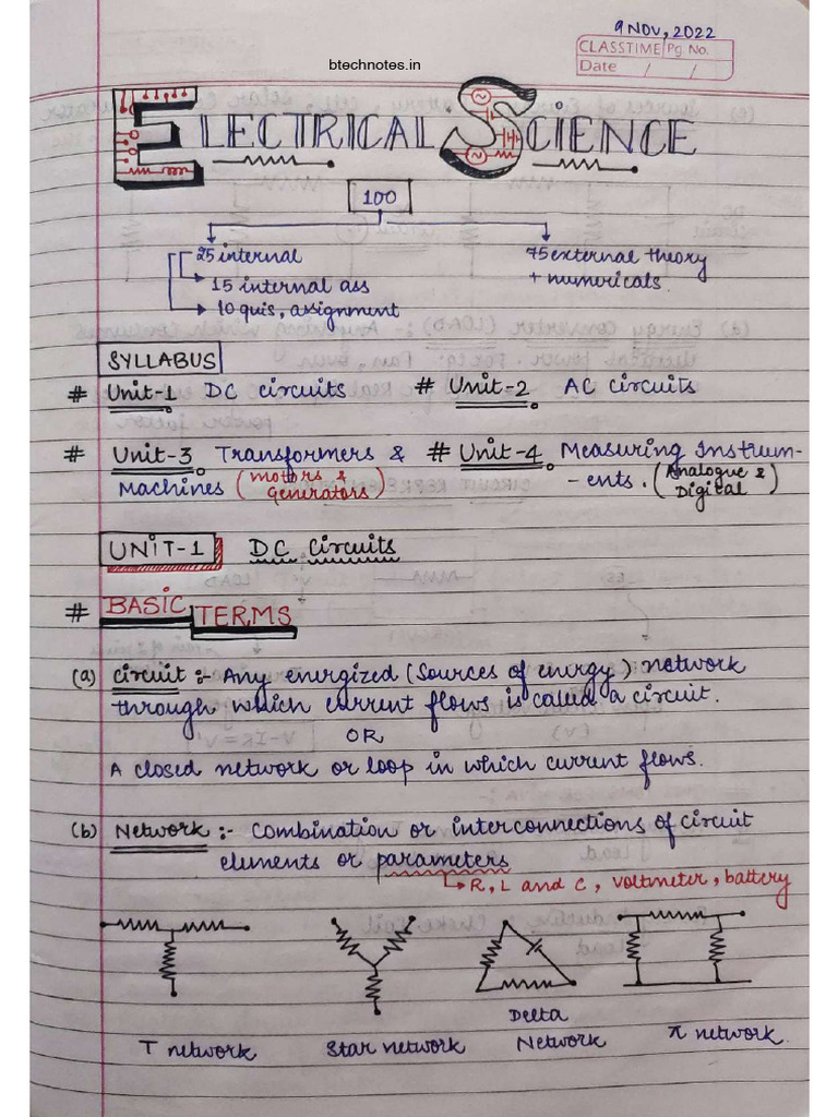 Electrical Science 1-4 Complete | PDF